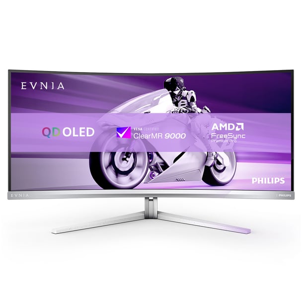 Philips Evnia 34M2C8600 34" UWQHD 175Hz QD-OLED Curved Gaming Monitor ...